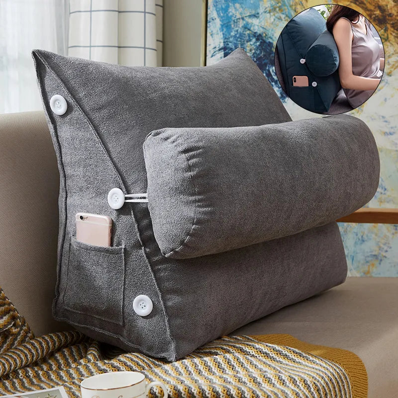 COUSSIN DE LECTURE TRIANGULAIRE AVEC APPUI-TETE – Trendyshop